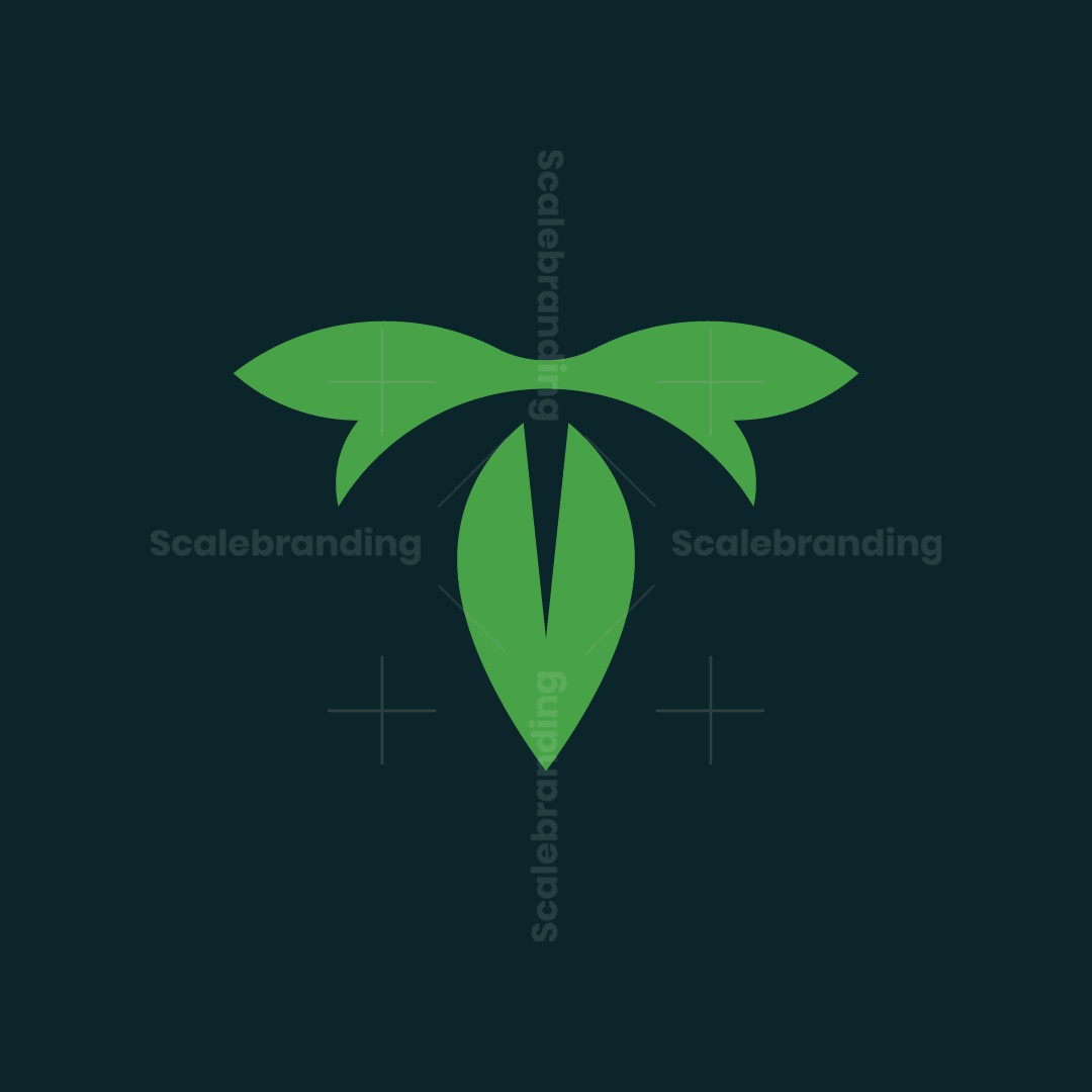 Letter T Leaf Logo | Scalebranding