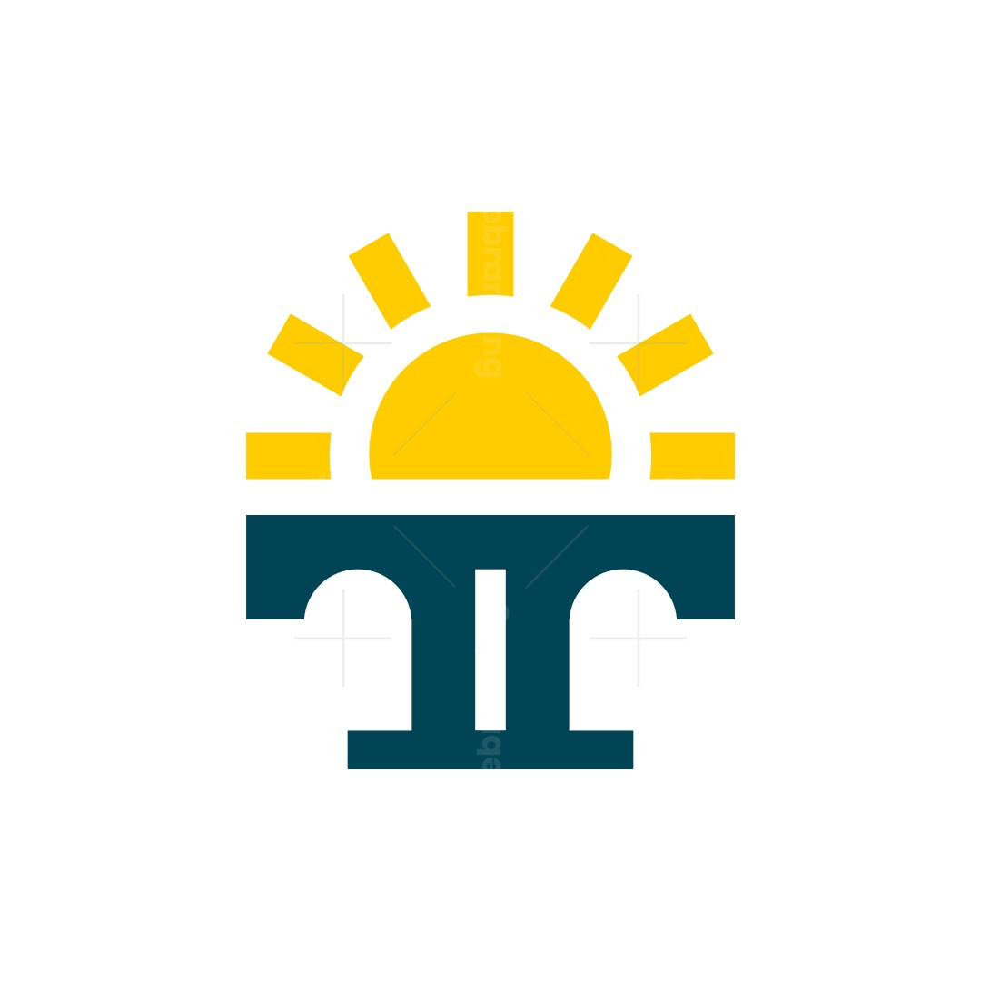 Letter T sun logo | Scalebranding