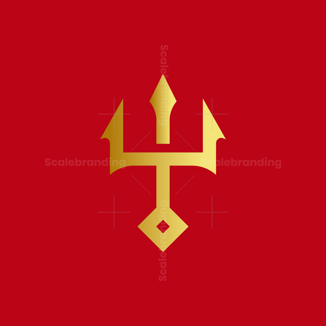 Letter T Trident Logo | Scalebranding