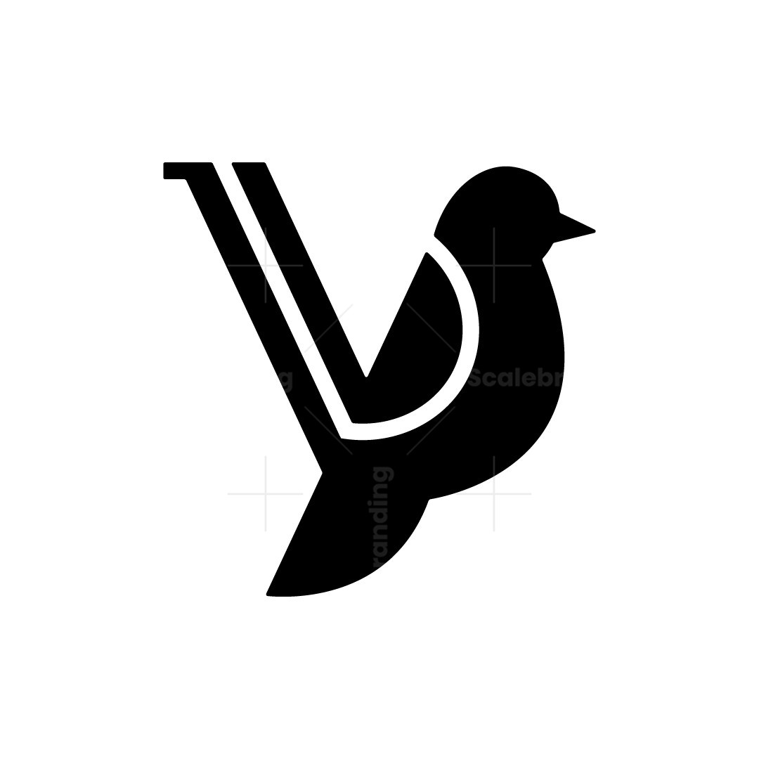Letter V Bird Logo | Scalebranding