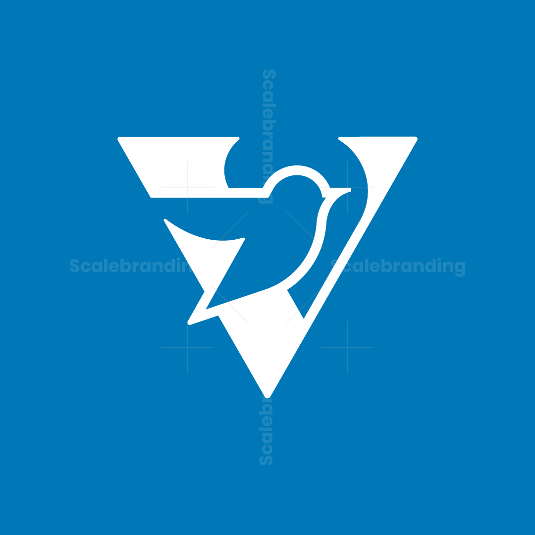 Car Logo With V And Bird