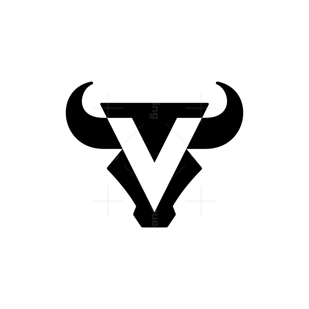 Letter V Bull Logo | Scalebranding