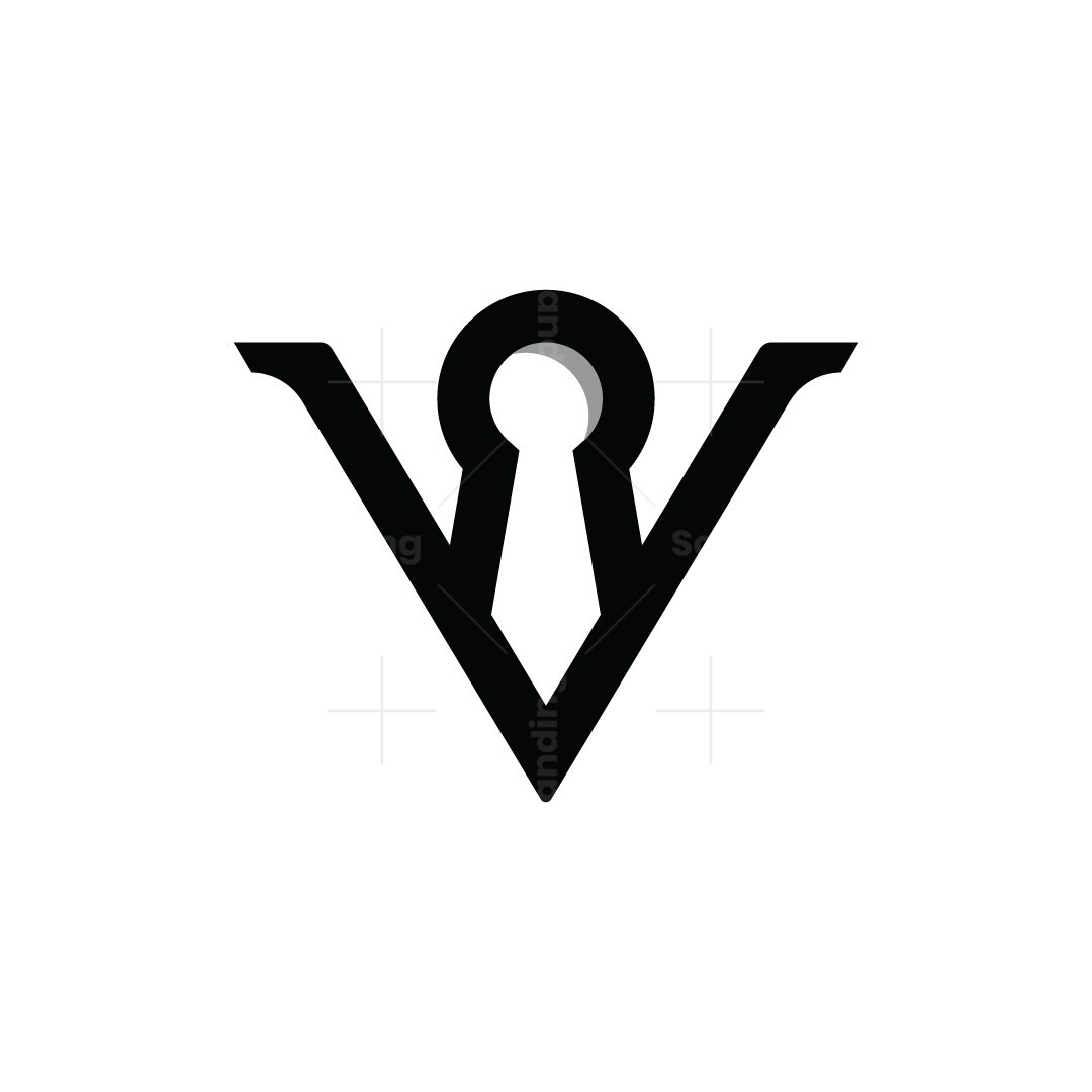 Letter V Keyhole Logo | Scalebranding