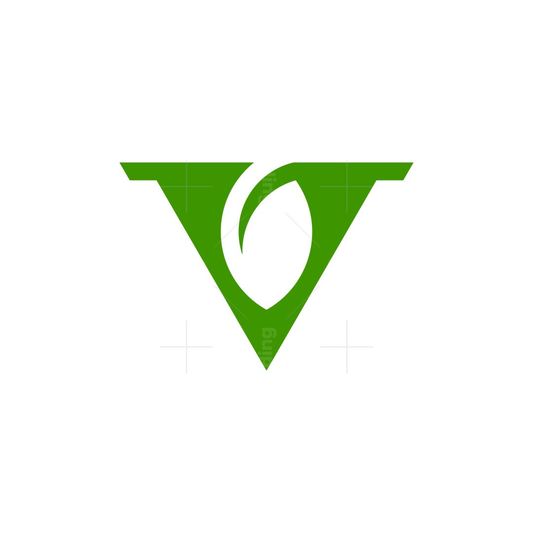 letter V leaf logo | Scalebranding