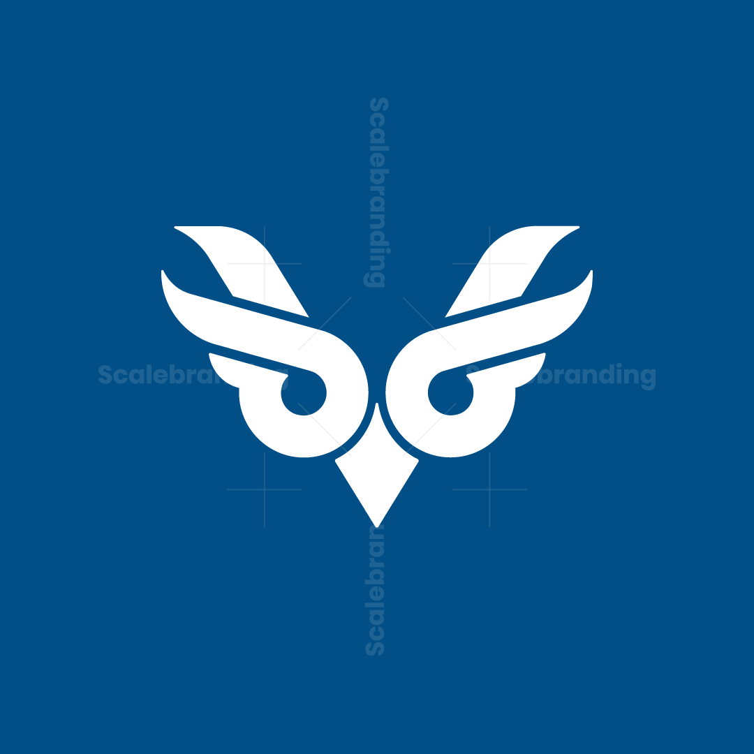 Letter V Owl Face Logo With A Modern Look | Scalebranding