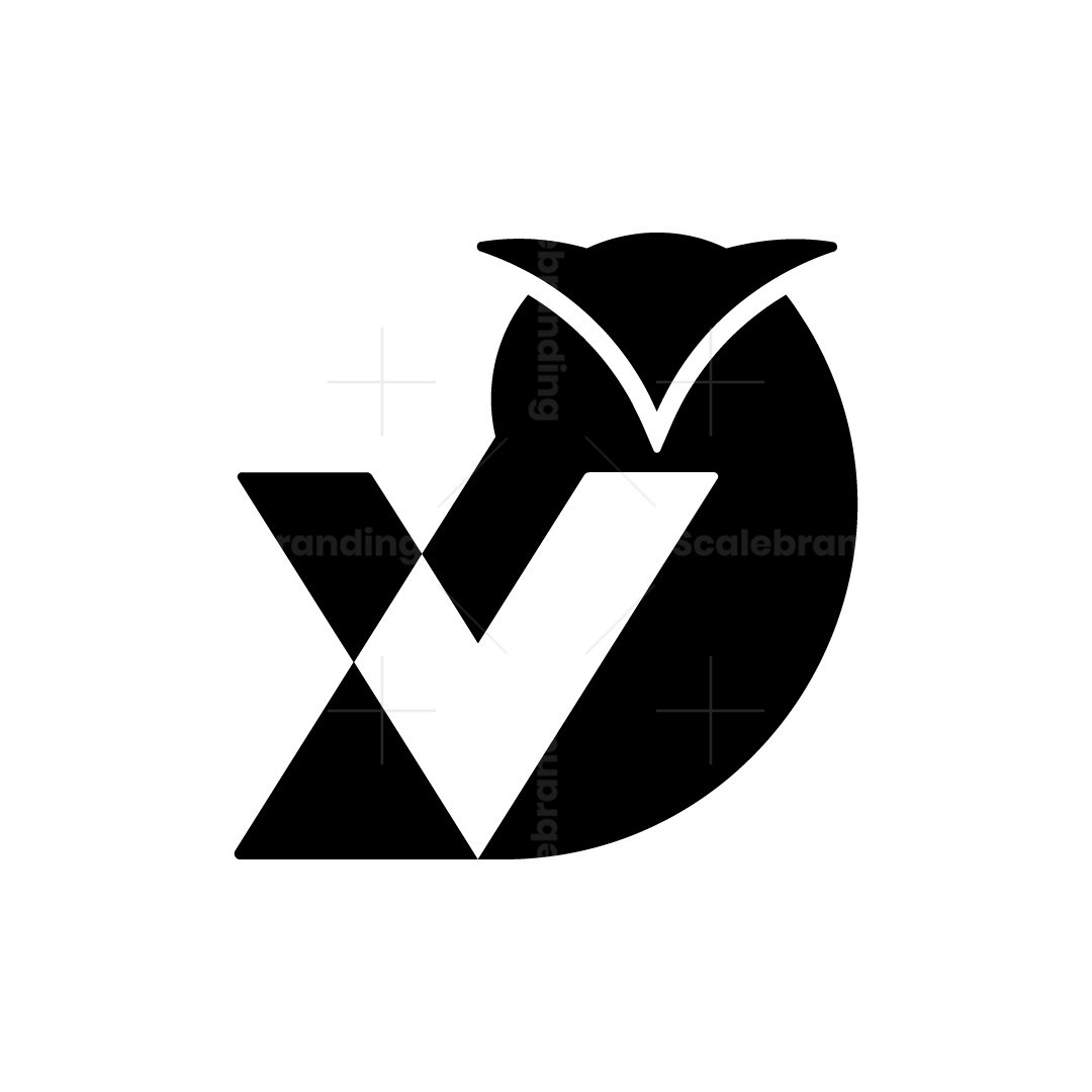 Letter V Owl Logo | Scalebranding