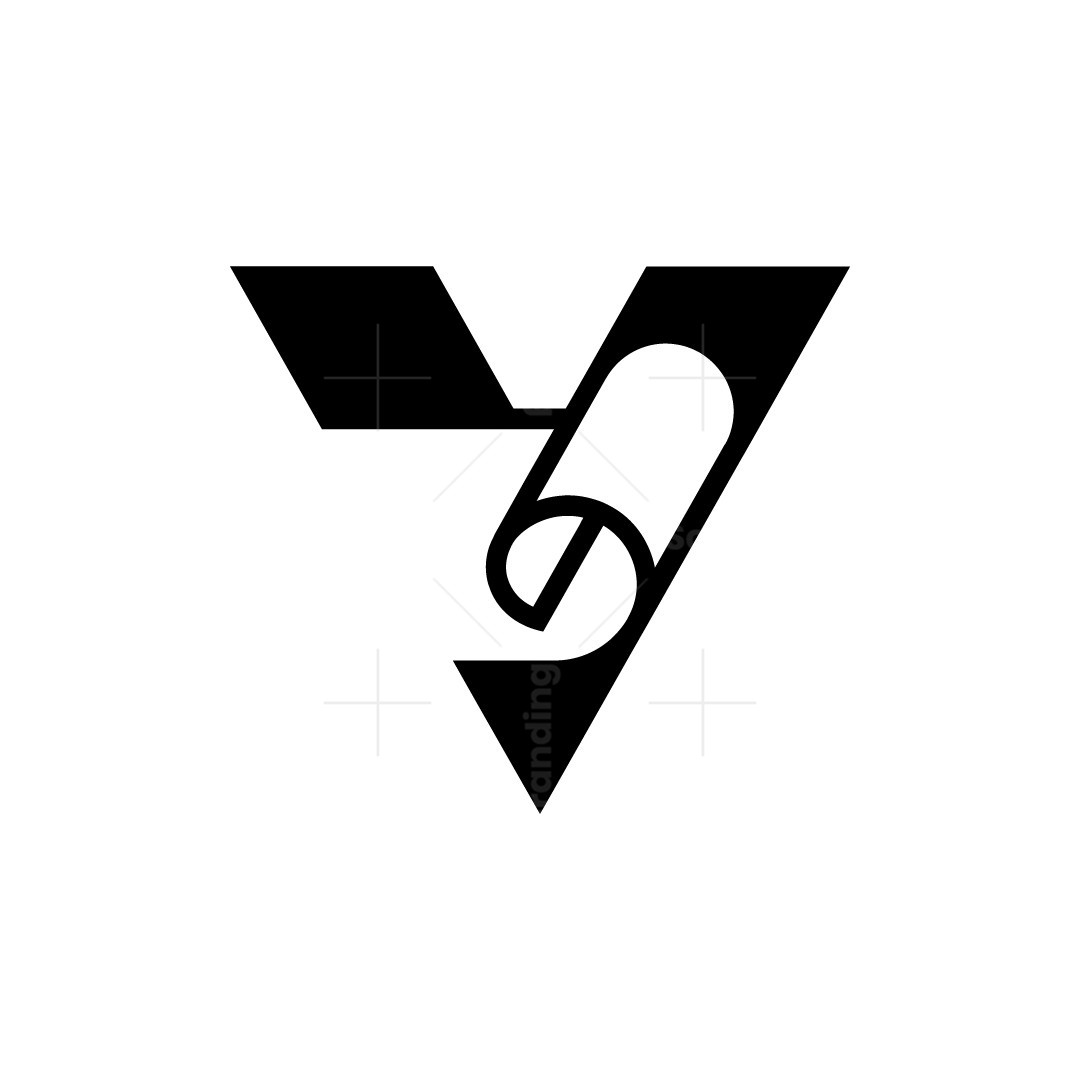 Letter V Paper Logo | Scalebranding