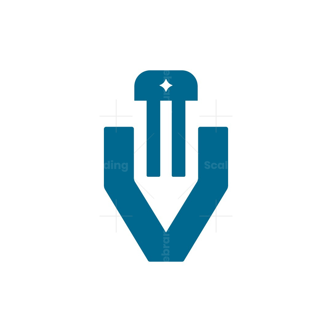 Letter V Pencil Logo | Scalebranding