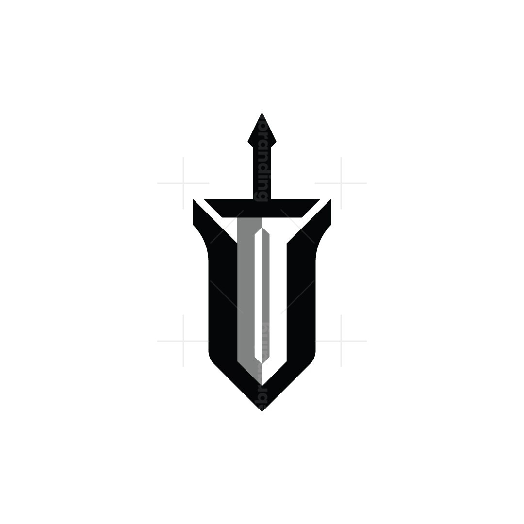 Letter V Victory Sword Logo | Scalebranding