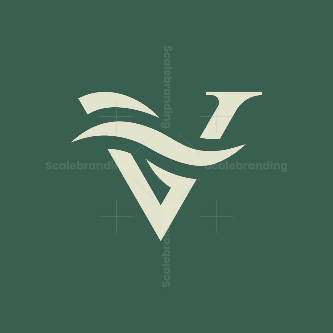 Letter V Wave Logo | Scalebranding