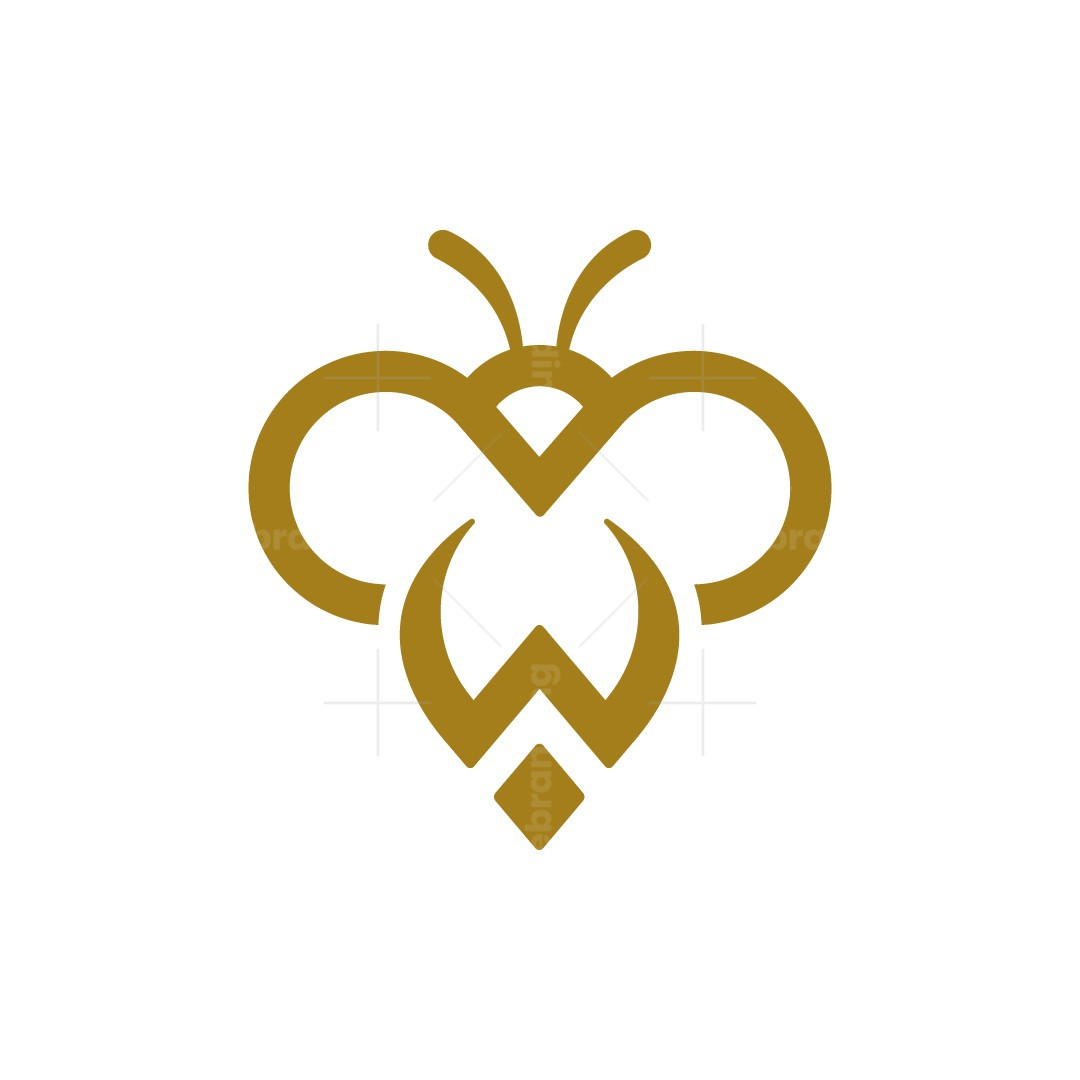 Letter W Bee Logo | Scalebranding