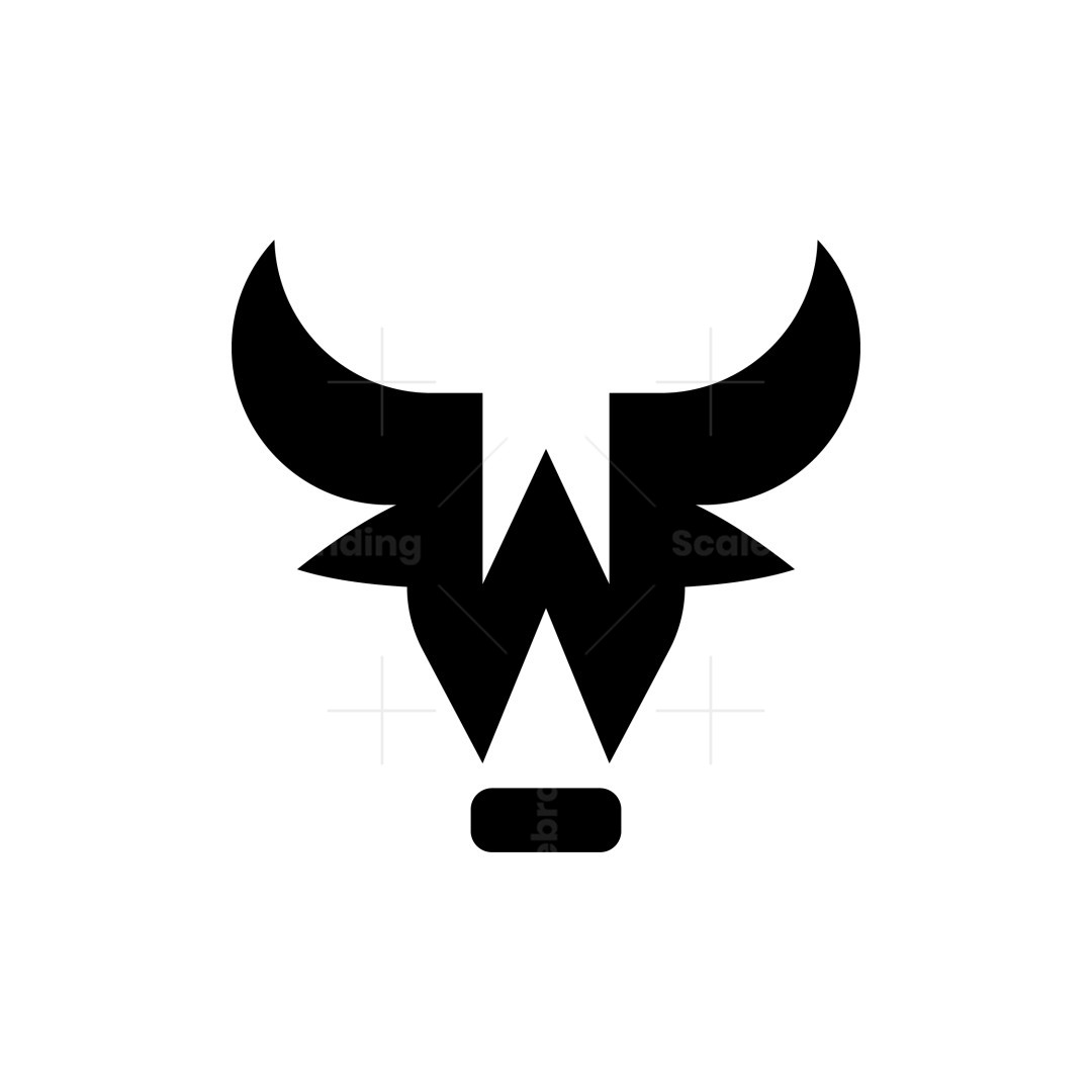 Letter W Bull Logo | Scalebranding