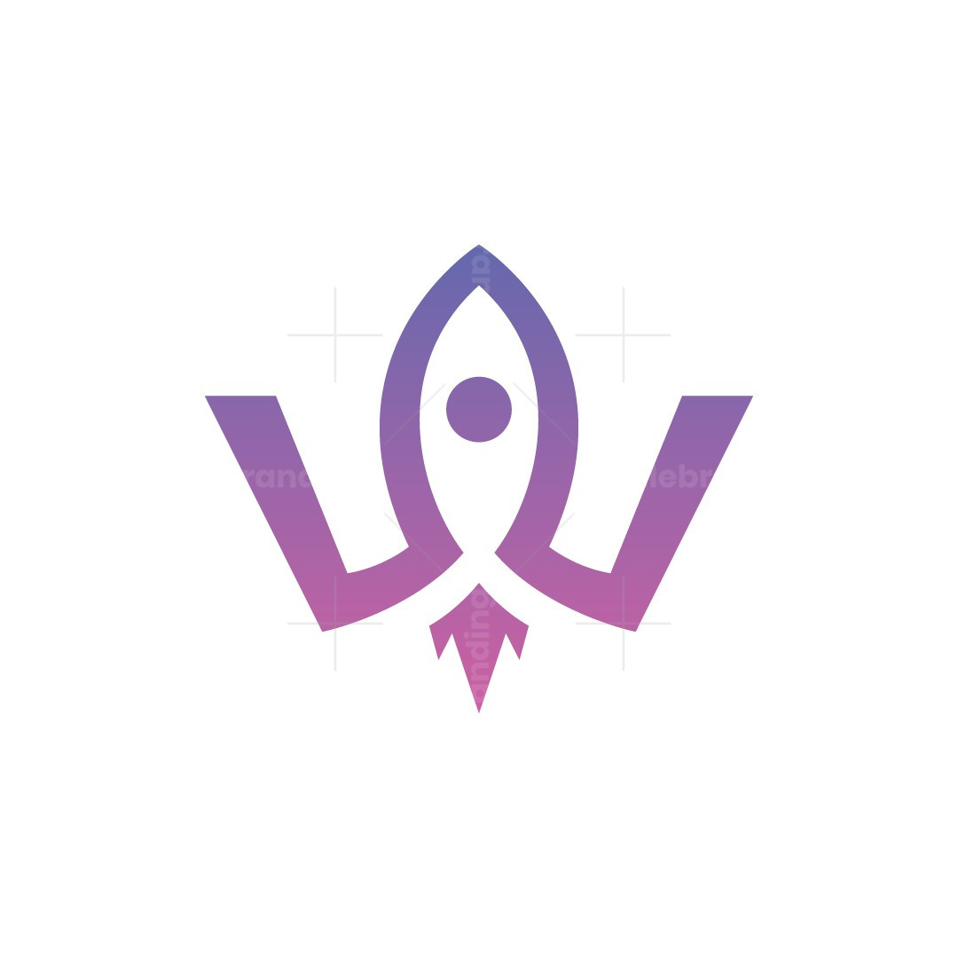 Letter W Rocket Logo | Scalebranding