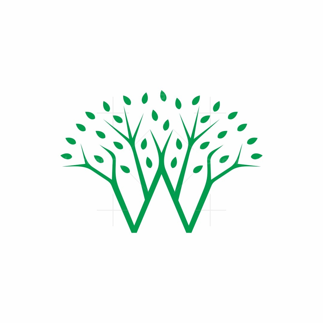 Letter W Tree Logo | Scalebranding