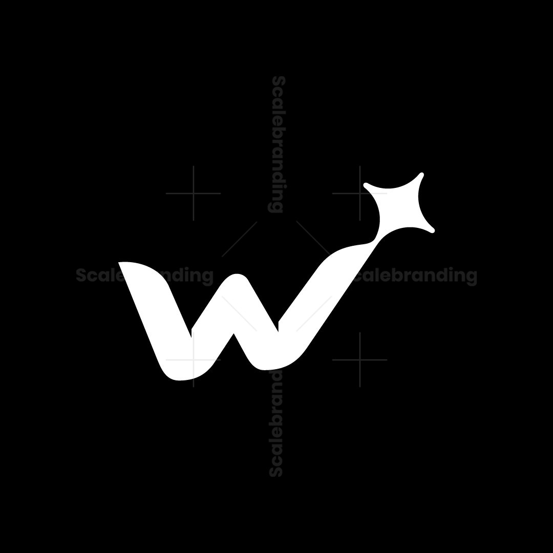 Letter W Wish Star Logo | Scalebranding