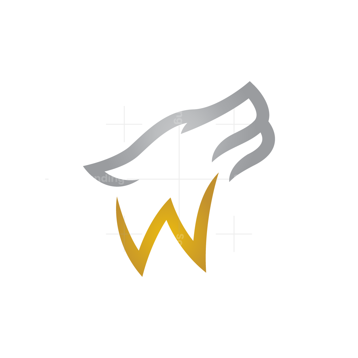 Letter W Wolf Logo | Scalebranding