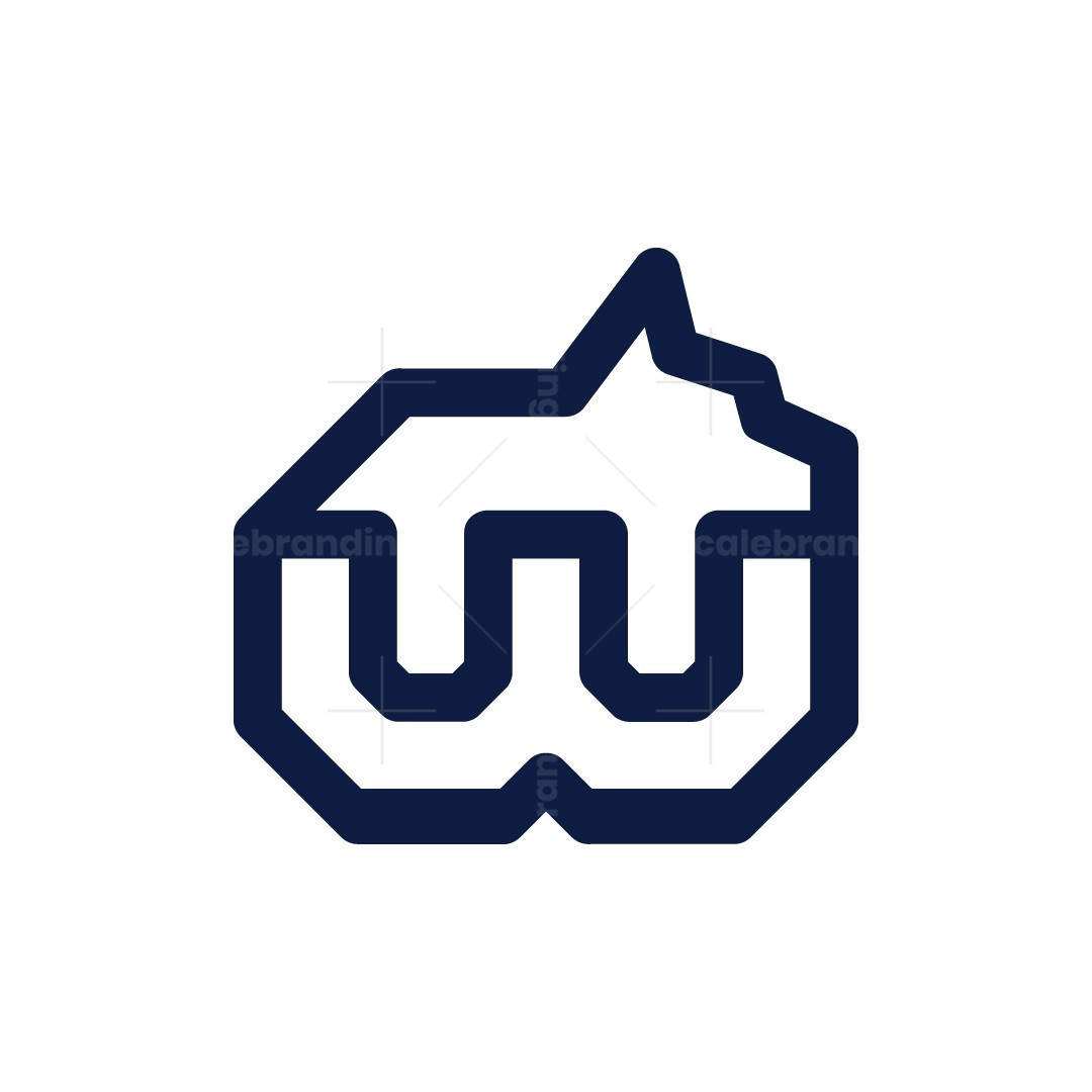 Letter W wolf logo | Scalebranding