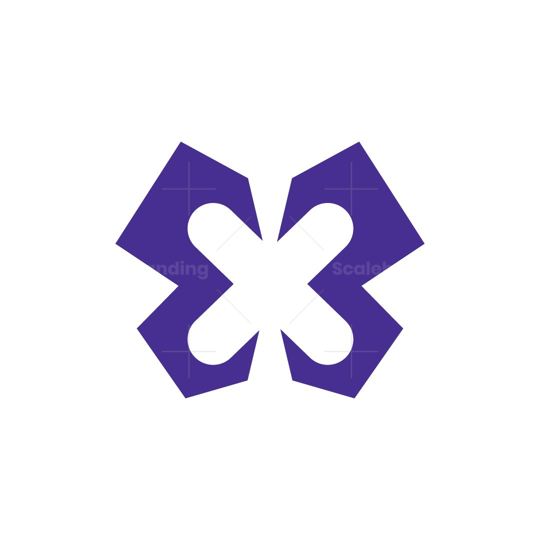 Letter X Butterfly Logo | Scalebranding