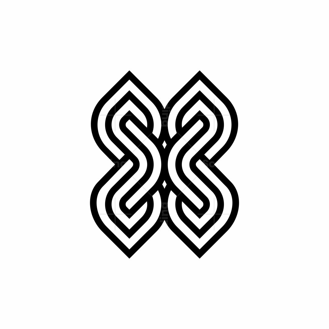 Letter X or X Butterfly Logo | Scalebranding
