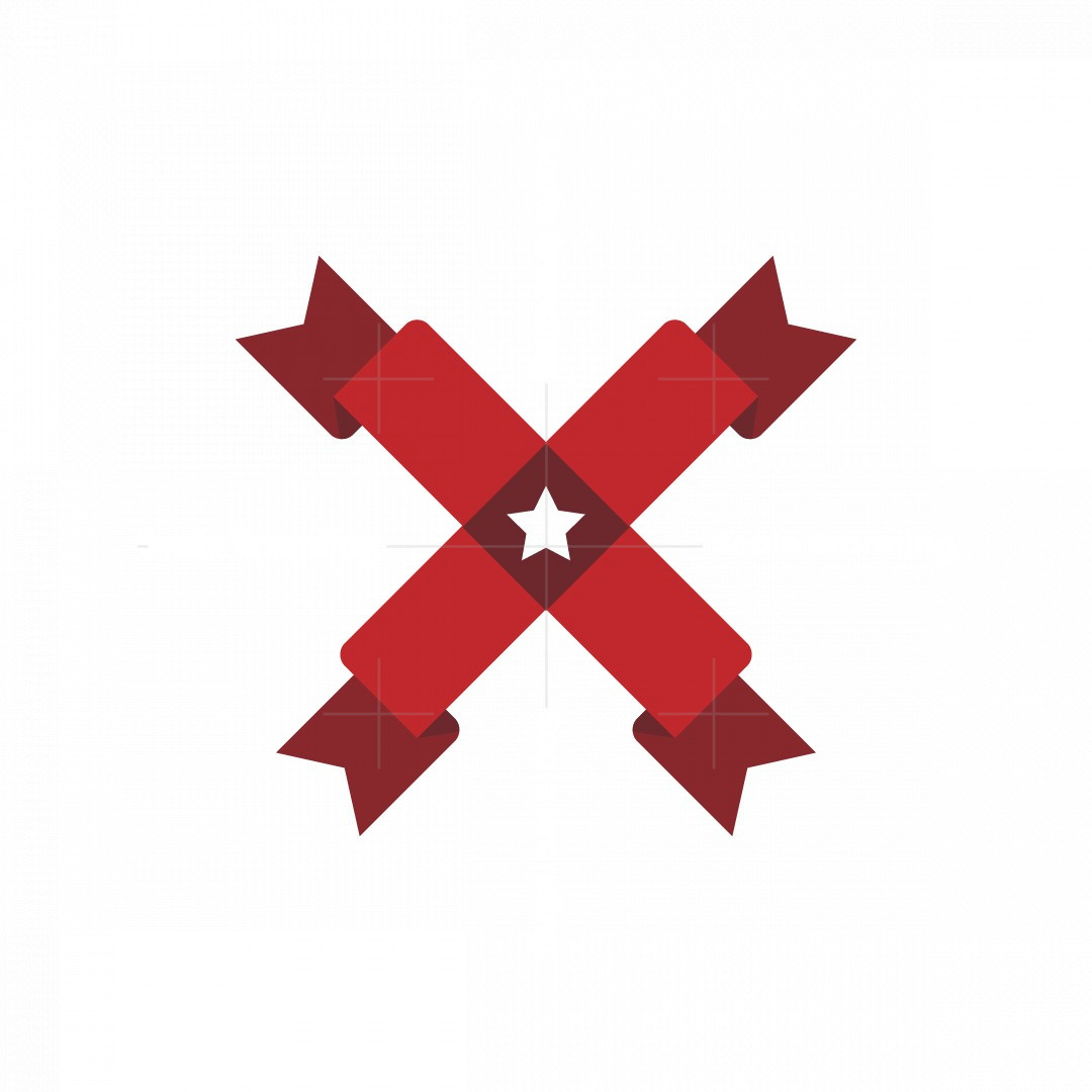 Letter X Flag Logo | Scalebranding