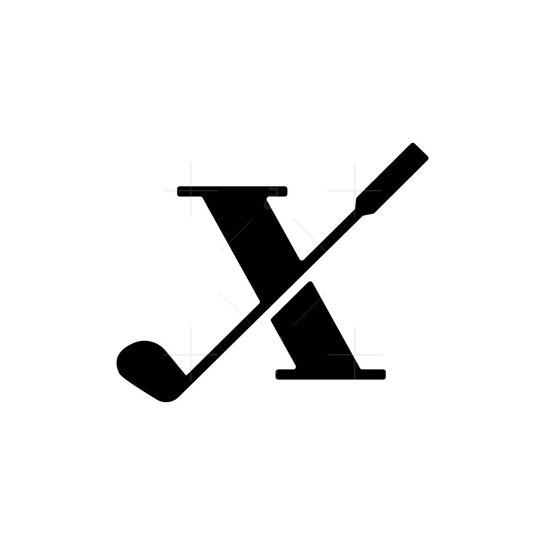 Letter X Golf Logo | Scalebranding