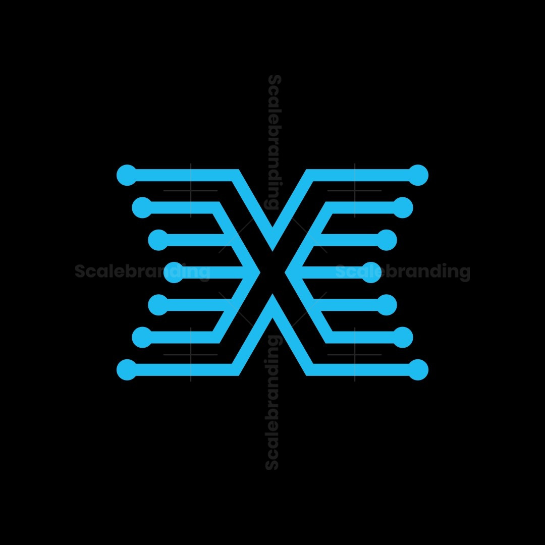 Letter X Tech Logo | Scalebranding
