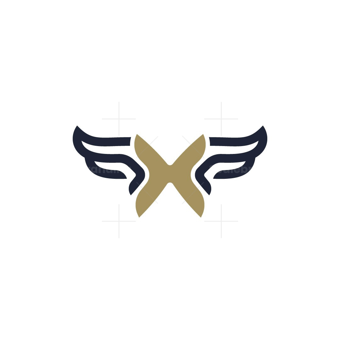Letter X Wings Logo | Scalebranding