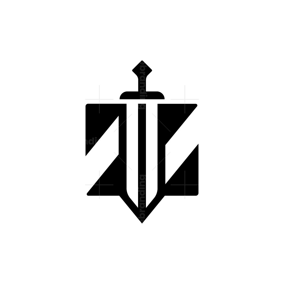 Letter Z Sword Logo | Scalebranding