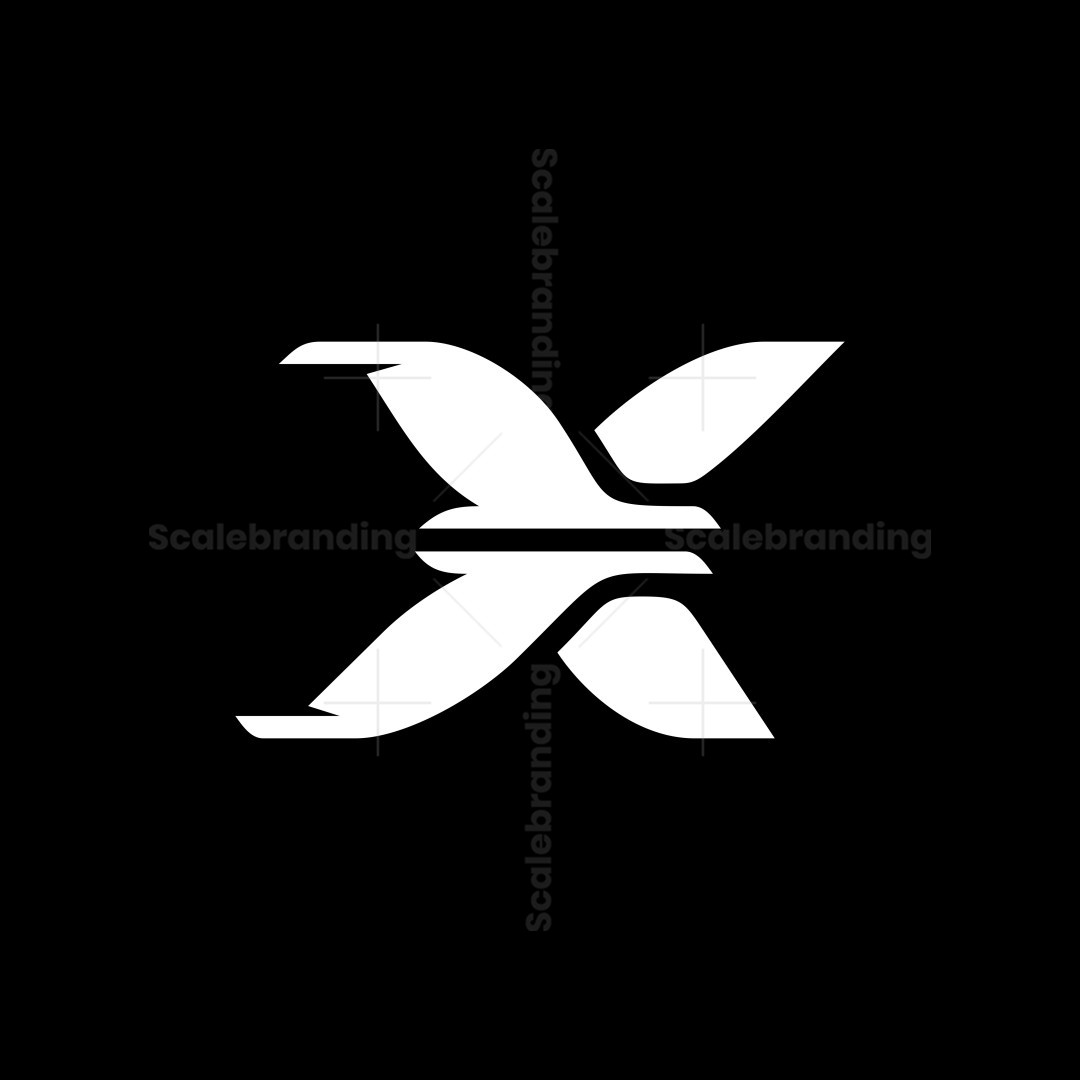 Lettermark X Birds Logo | Scalebranding