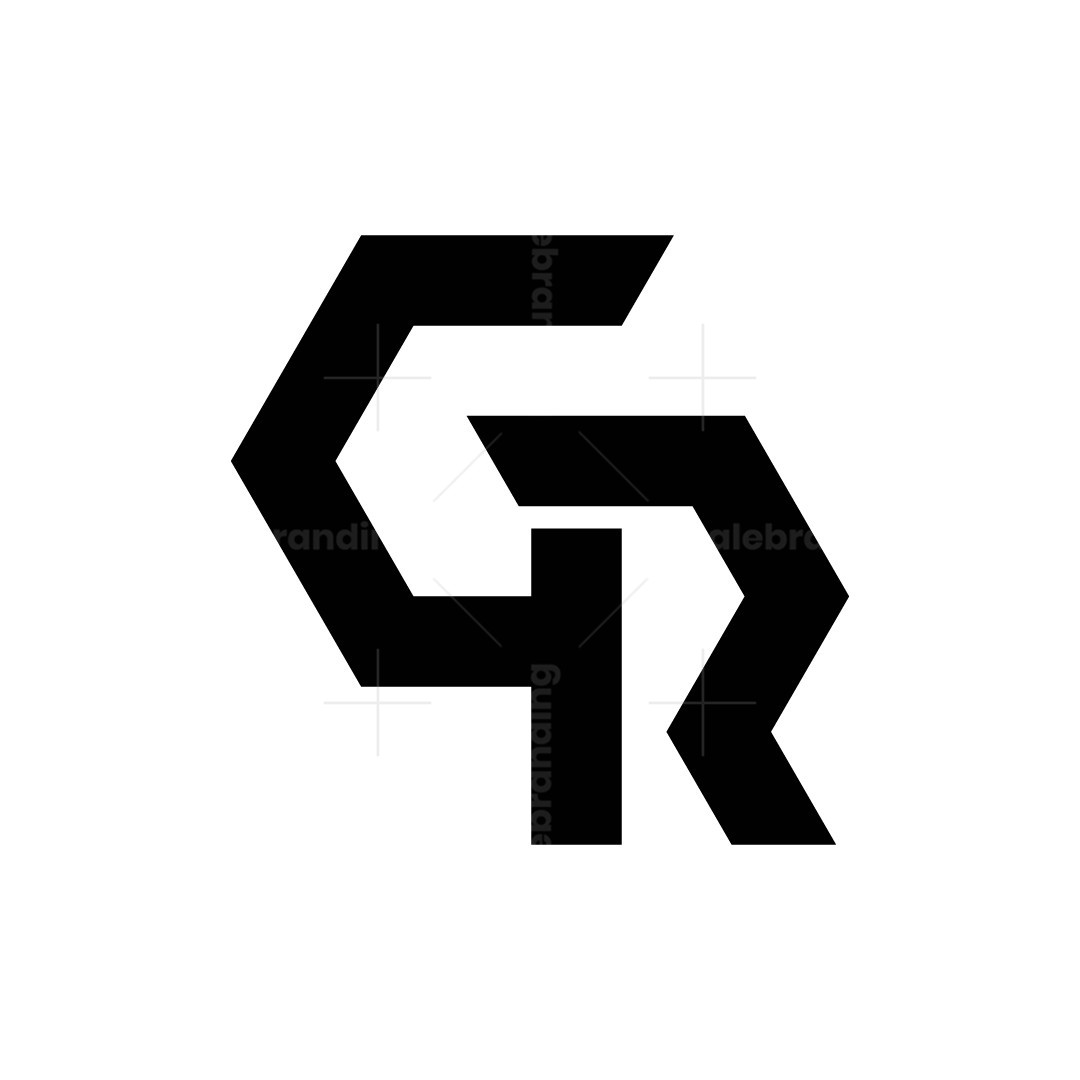 Letters GR or RG Monogram Logo | Scalebranding