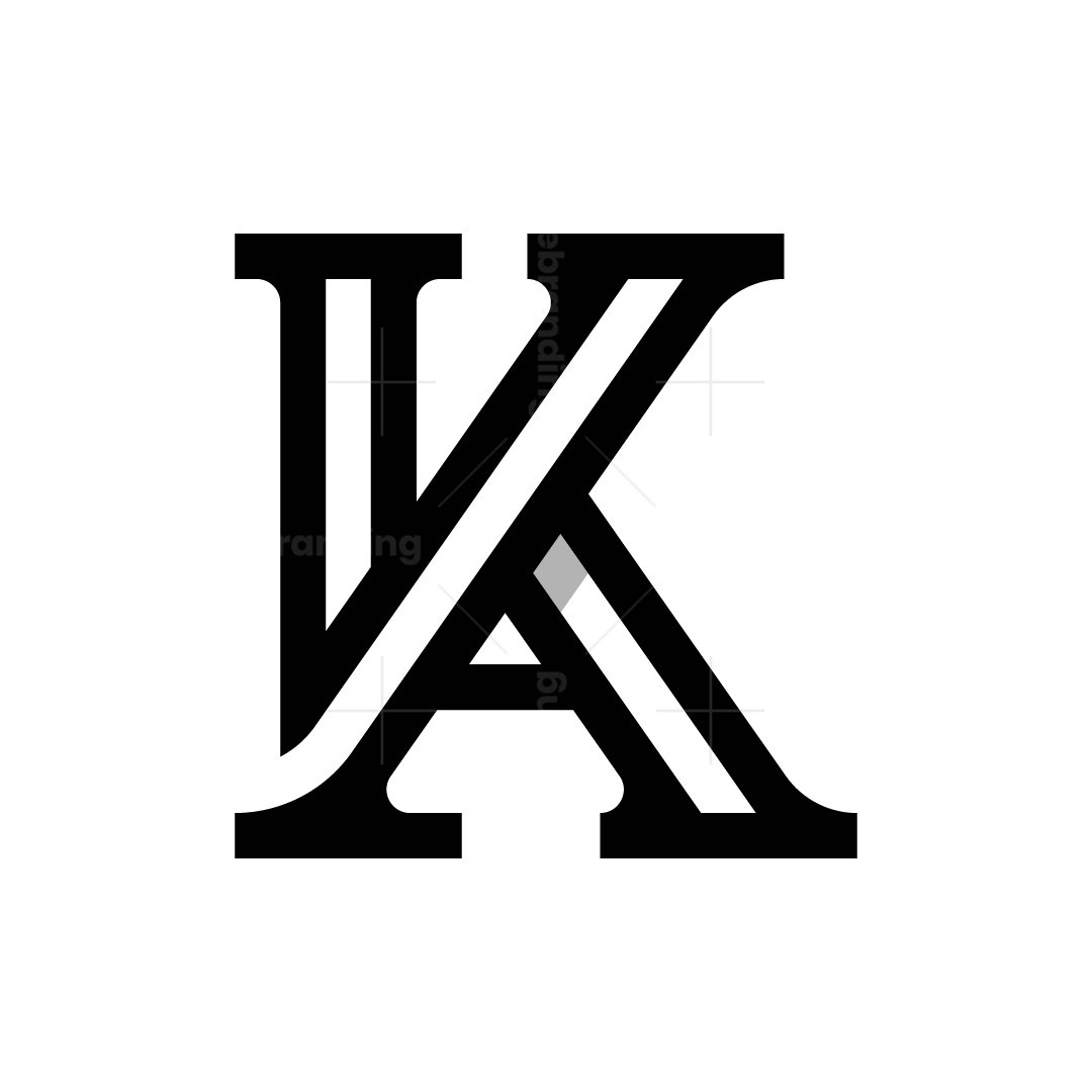 Letters KA or VKA Monogram Logo | Scalebranding