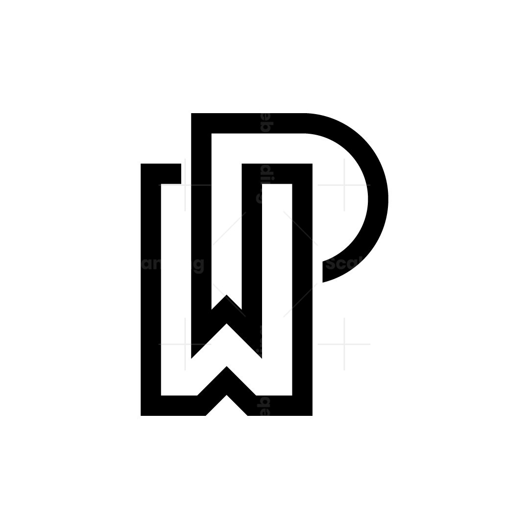 Letters WP or PW Monogram Logo | Scalebranding