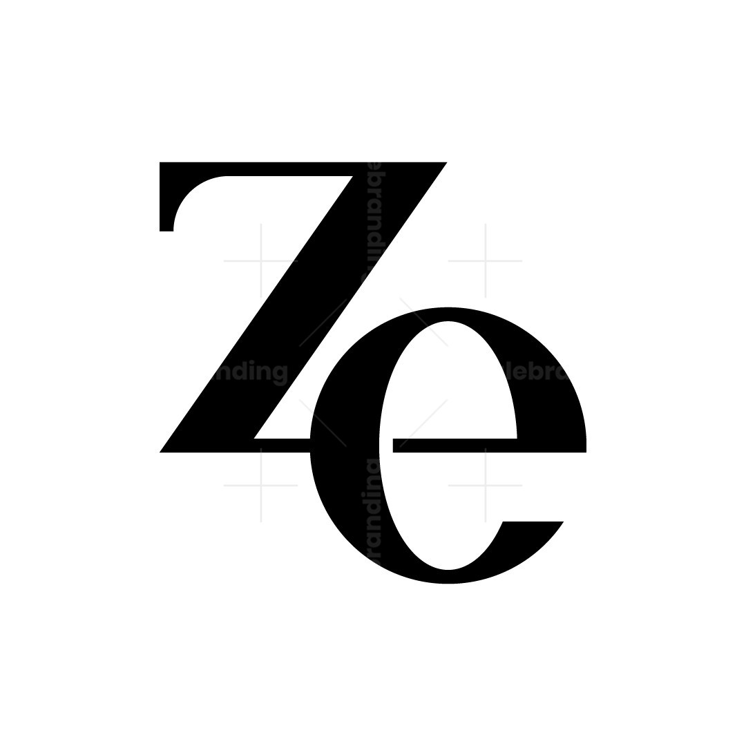 Letters ZE Monogram Logo | Scalebranding