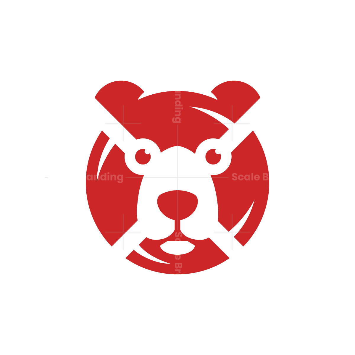Lifeguard Bear Logo Safety Bear Head Logo | Scalebranding