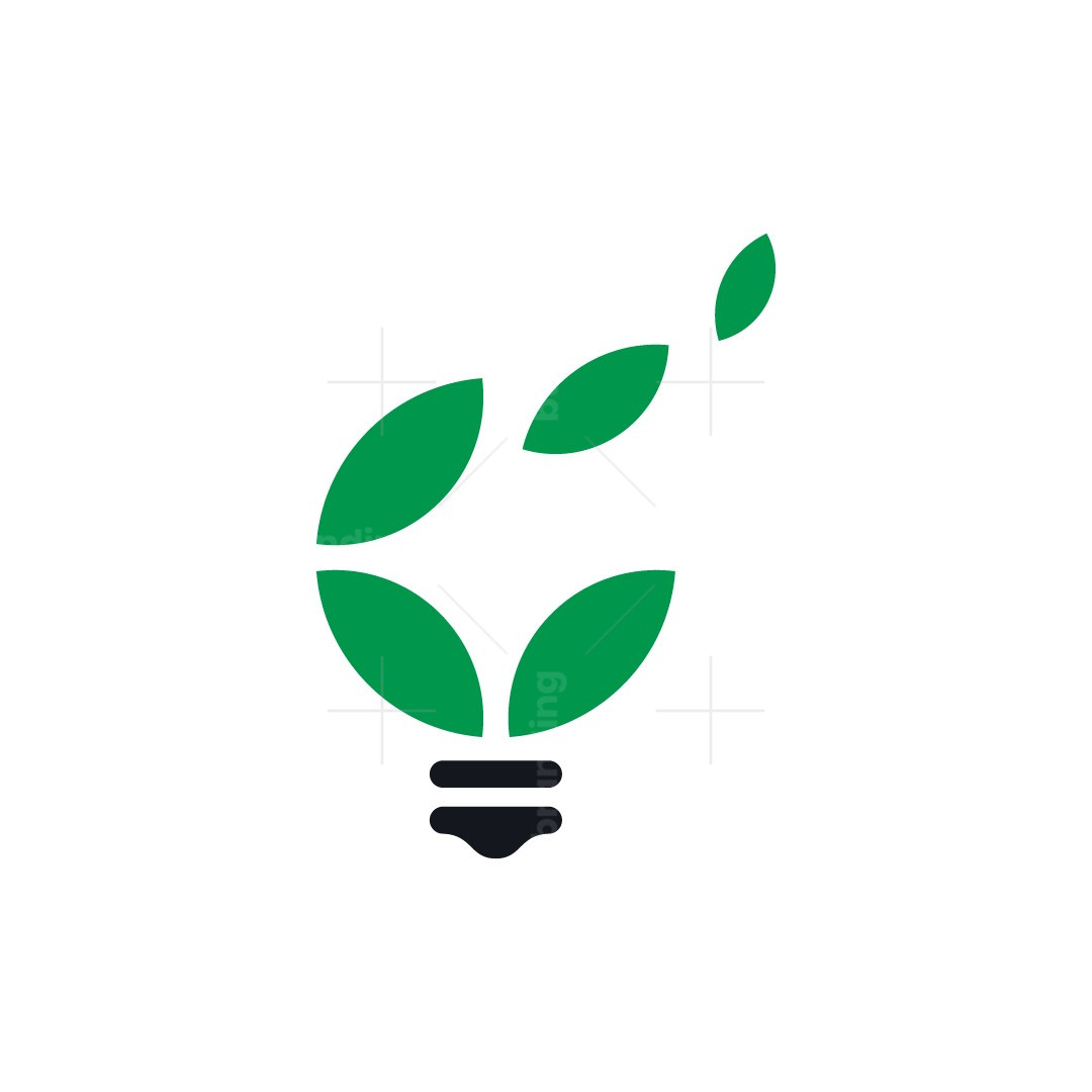 Light Bulb Leaf Logo | Scalebranding