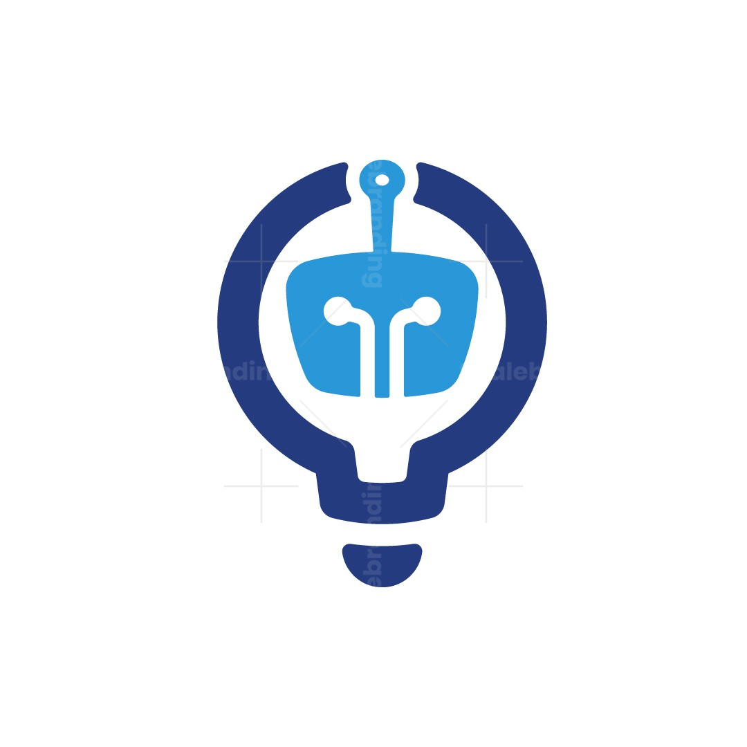 Lightbulb Bot Logo | Scalebranding