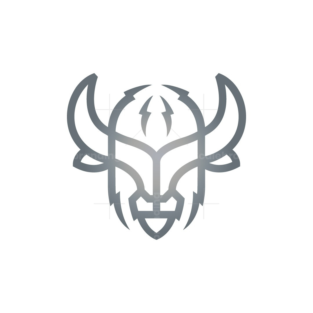 Lightning Bison Logo Buffalo Head Logo | Scalebranding