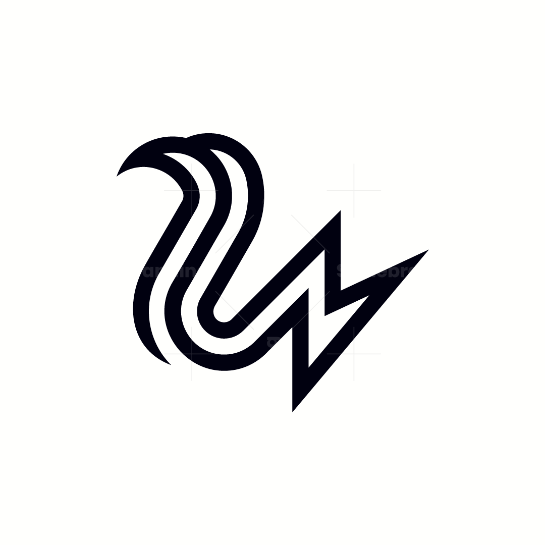 Lightning Eagle Power Mark Logo | Scalebranding