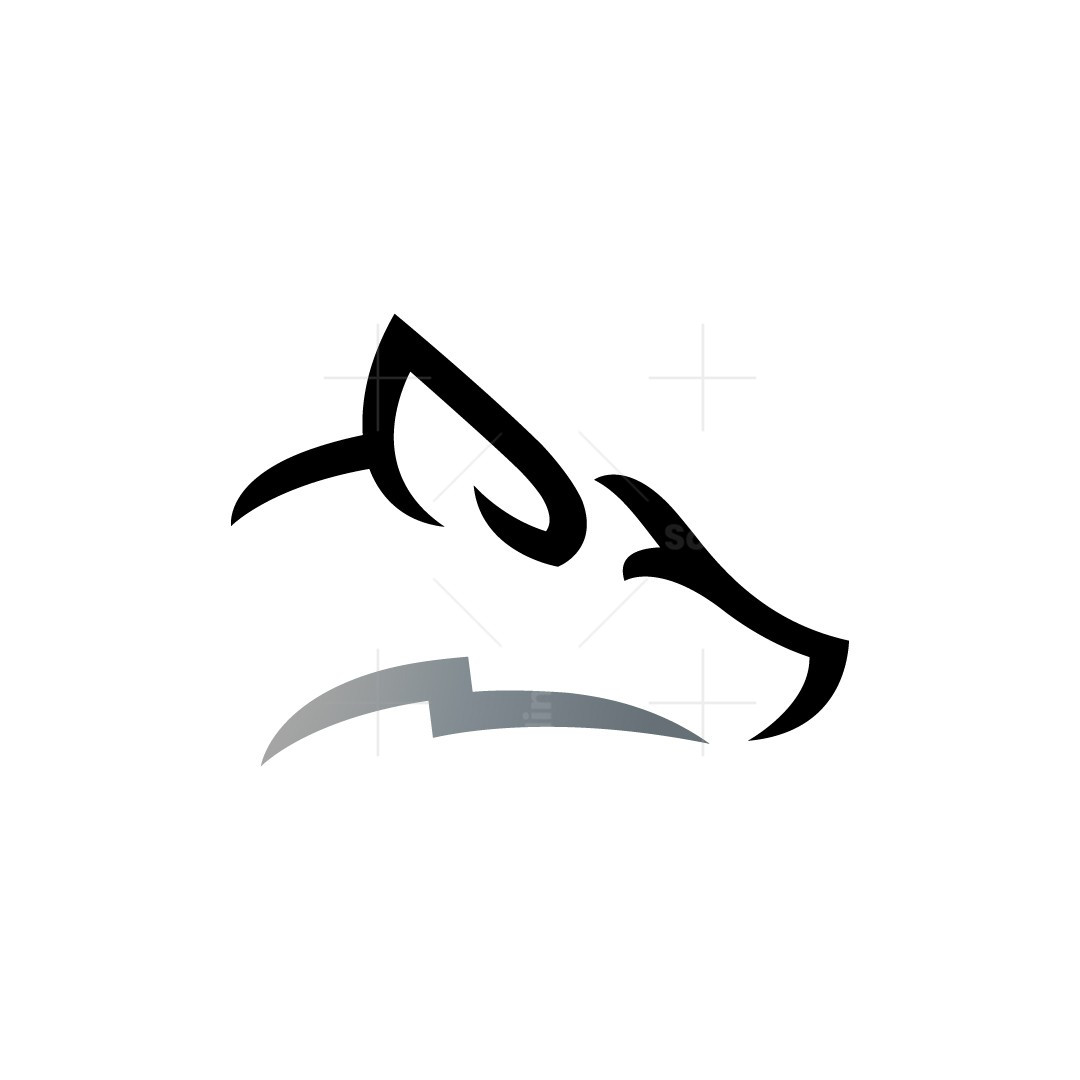 Lightning Fox Logo Power Fox Logo Fox Head Logo | Scalebranding