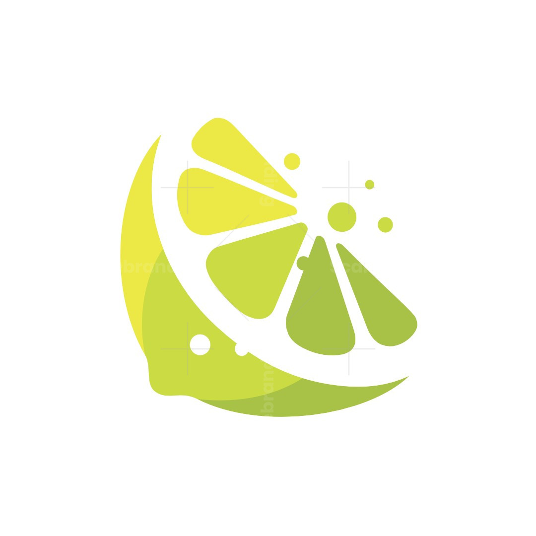 Fresh Lime Or Lemon Fruit Slice Logo | Scalebranding