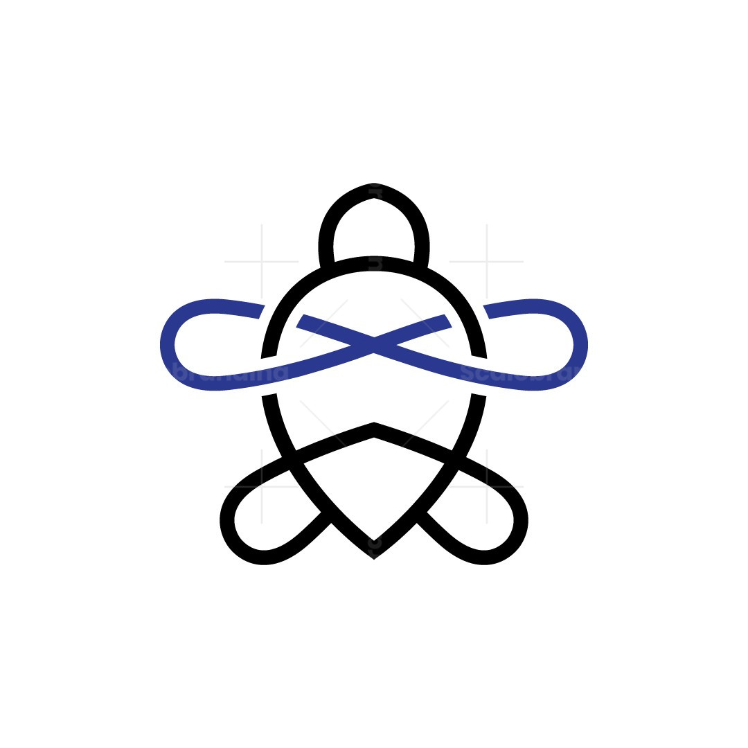 Limitless Ocean Turtle Logo Infinity Turtle Logo | Scalebranding