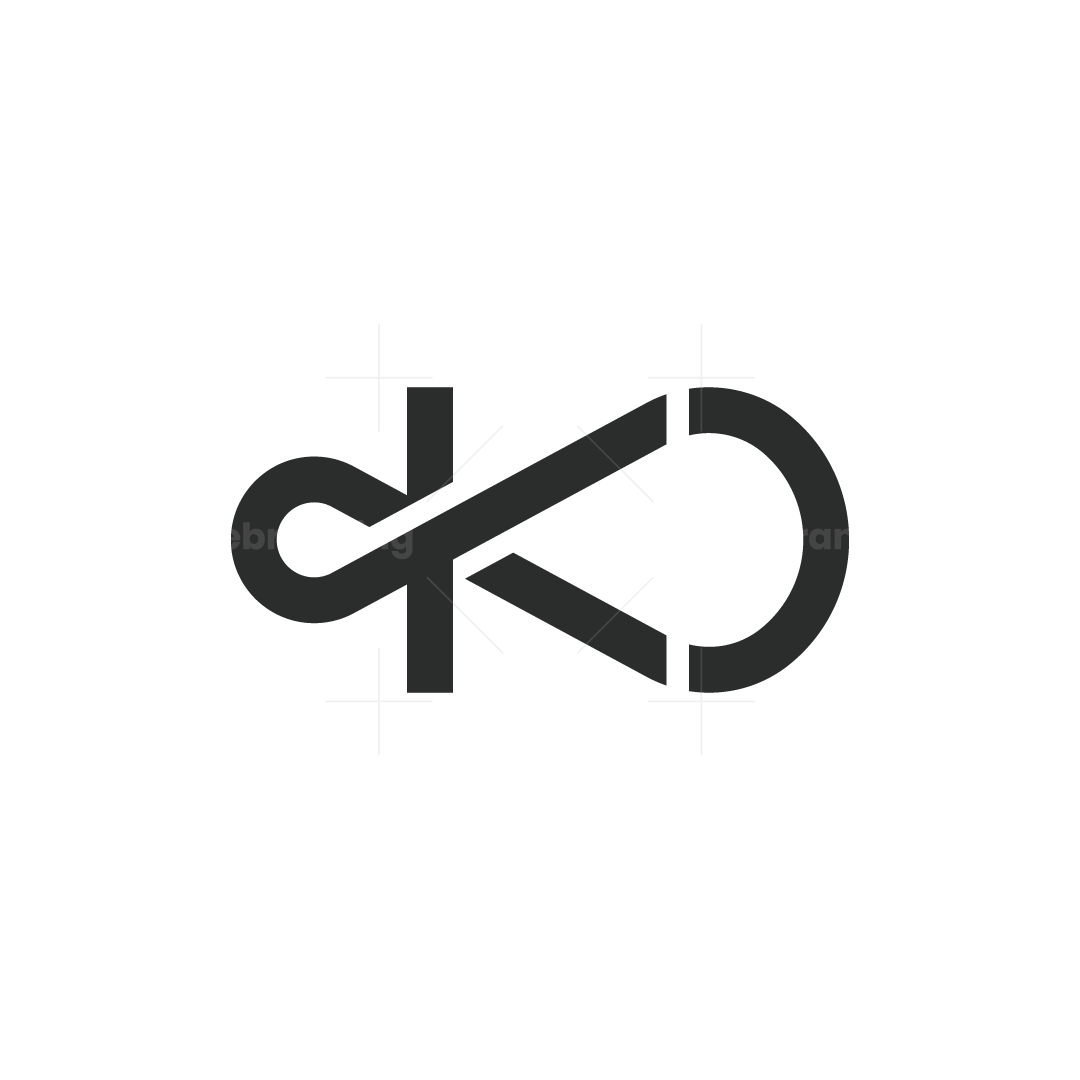 Linear Modern Letter K Infinity Logo | Scalebranding