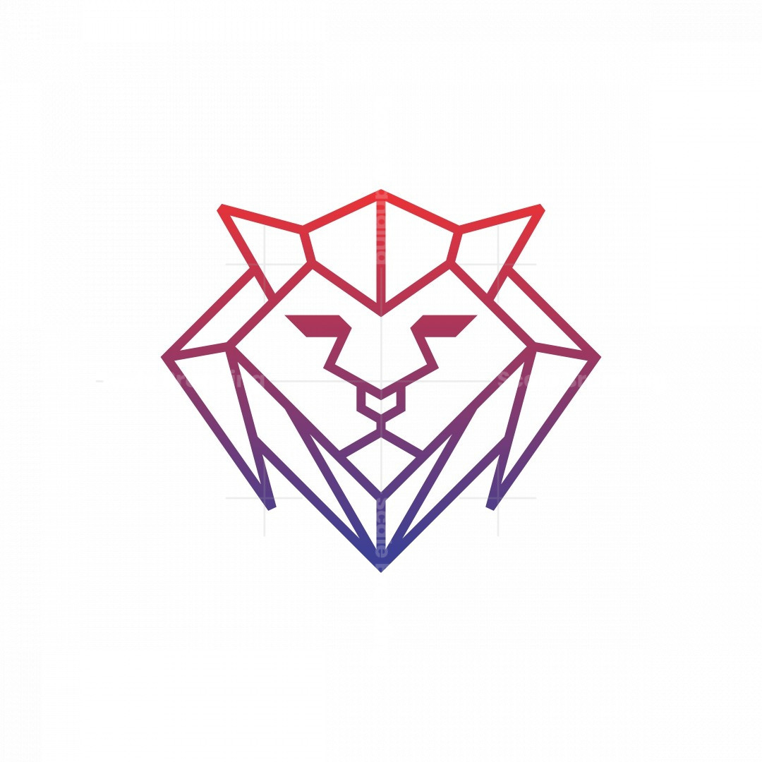 Lineart Lion Logo | Scalebranding