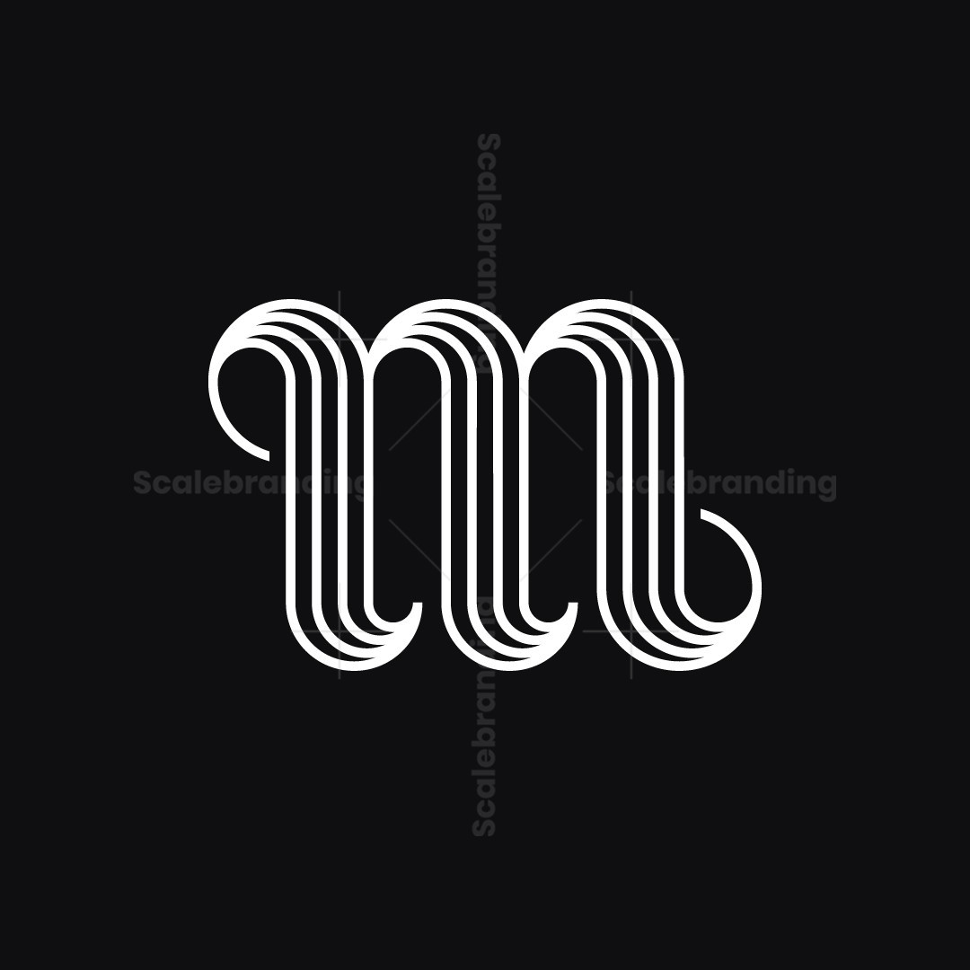 Lines Letter M Logo | Scalebranding