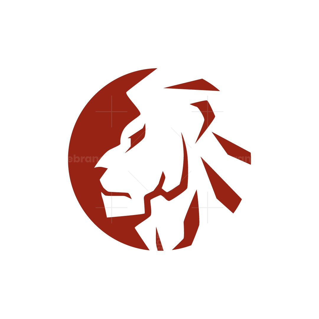 Lion Faces Logo Lion Head SVG File Lion Vector Images, Silhouette,