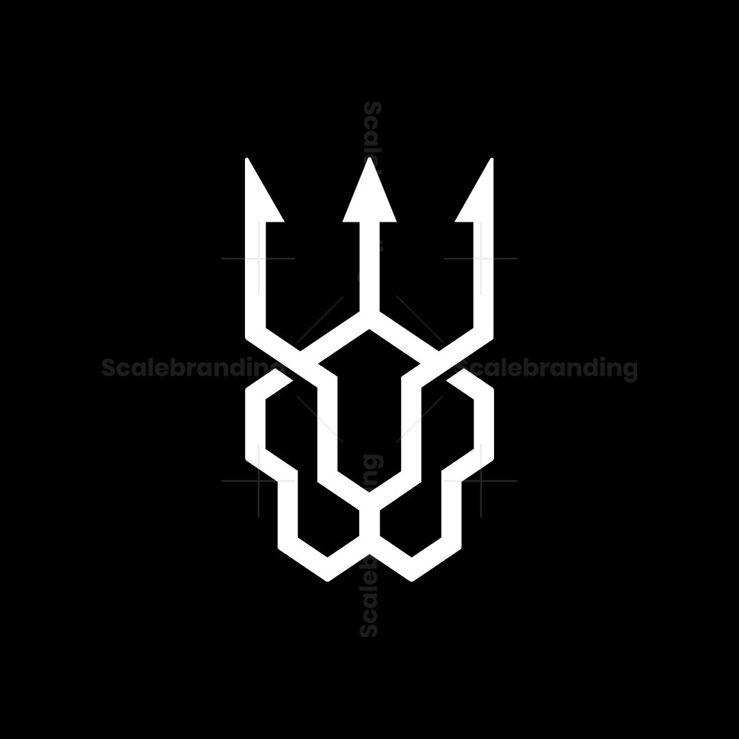 Lion Head Trident Logo | Scalebranding