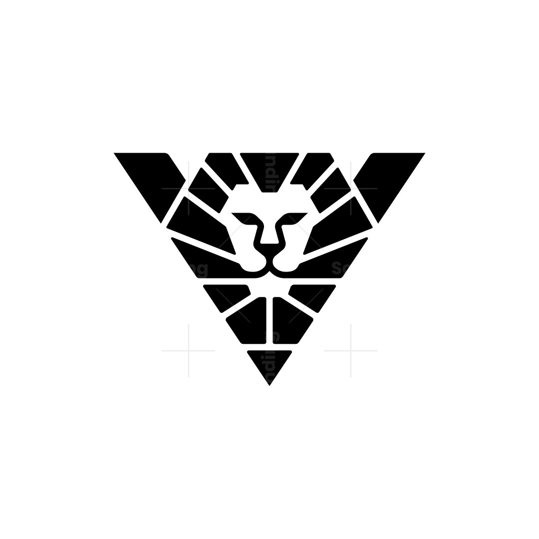 Lion Head V Letter Logo | Scalebranding