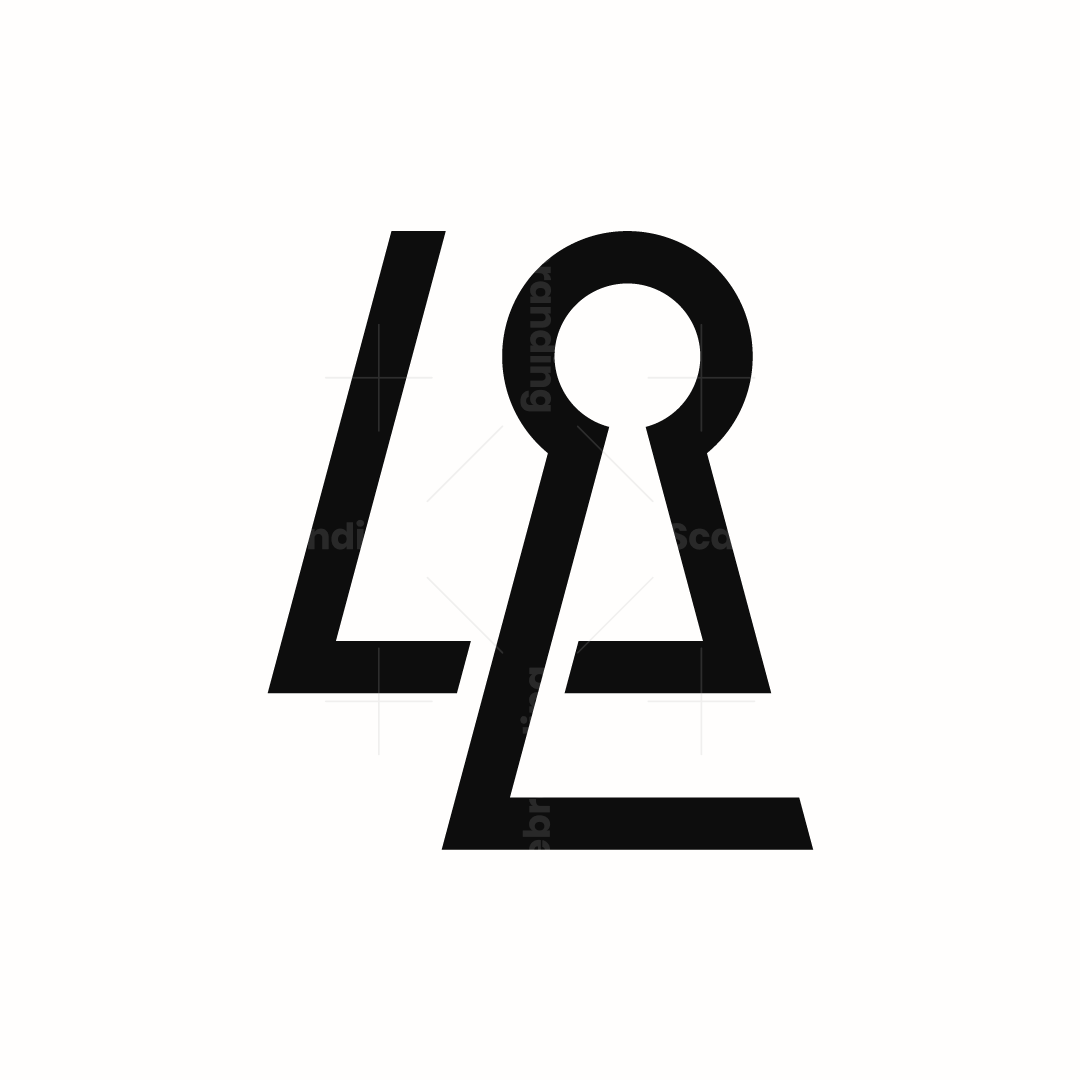 Simple Keyhole LL Letter Mark Logo | Scalebranding