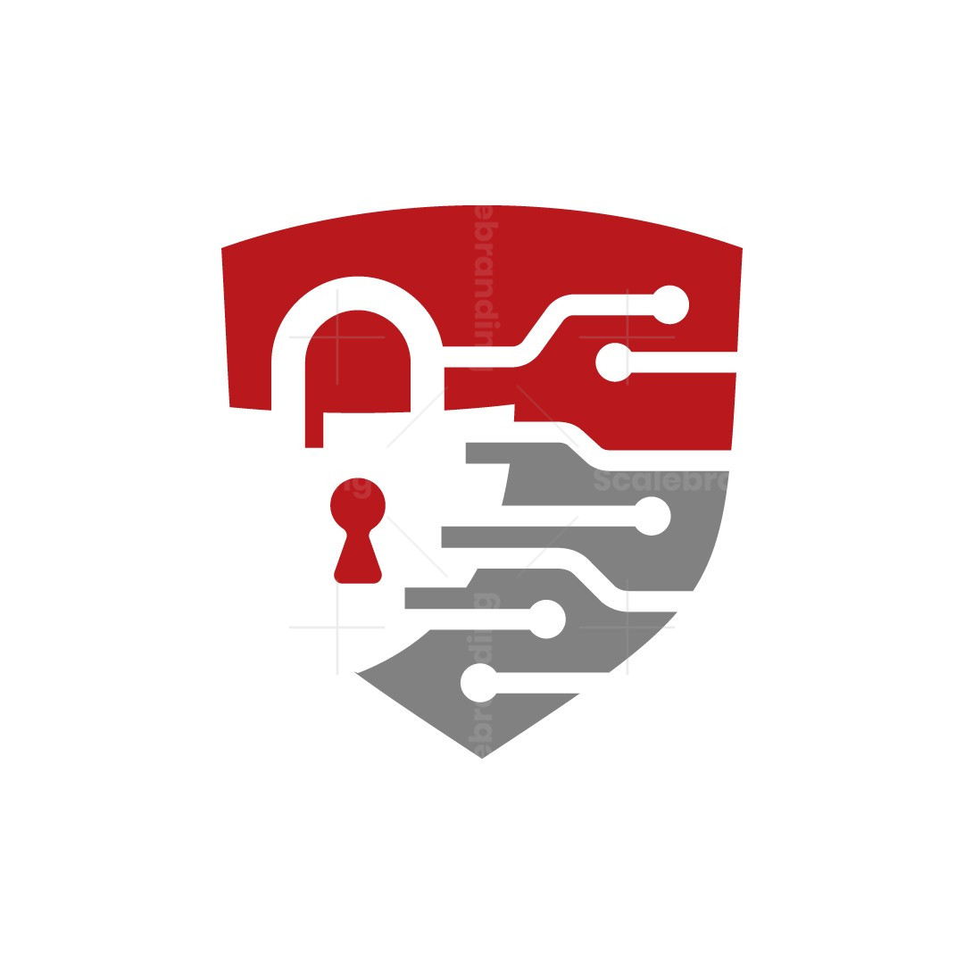 Lock Shield Digital Logo | Scalebranding