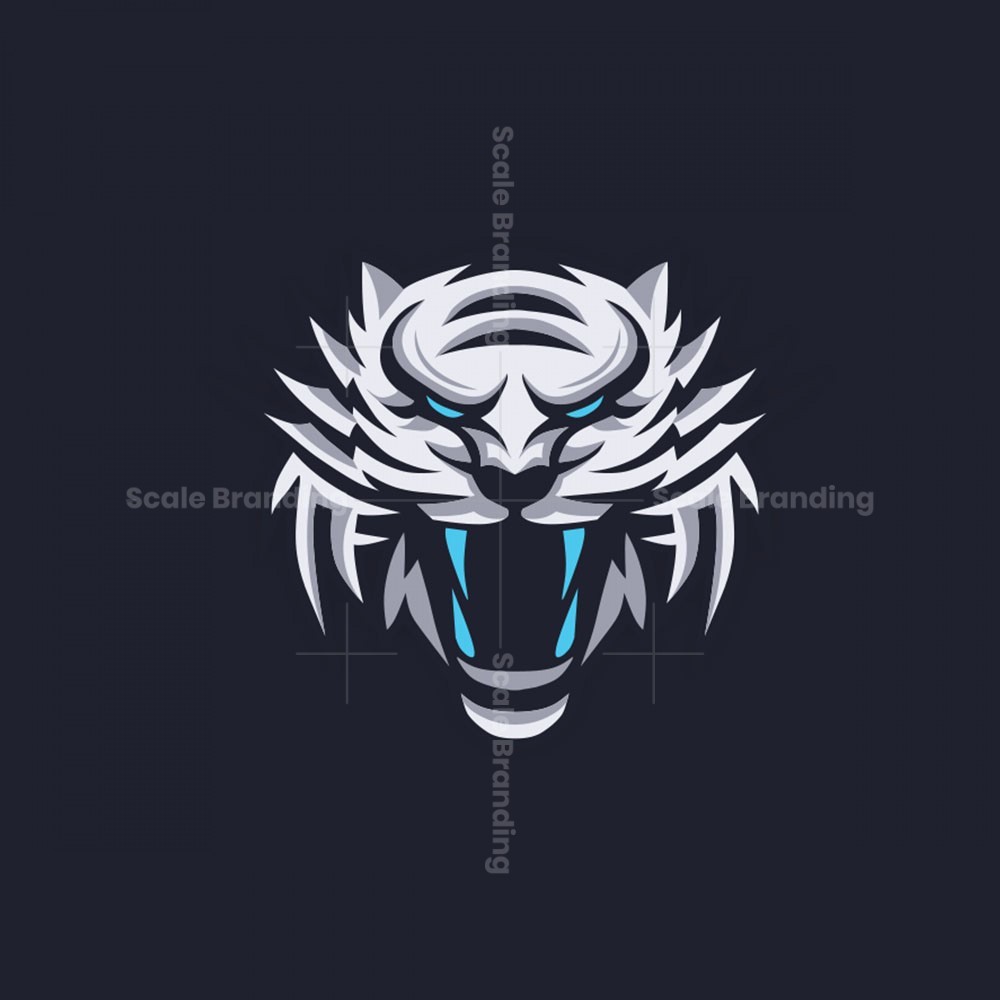 White Tiger Logo Design